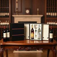 China Luxurious Double‑Door Empty Wooden Wine Bottle Box, Custom Hardwood Wine Gift Storage Box for sale