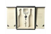 China Luxurious Double‑Door Empty Wooden Wine Bottle Box, Custom Hardwood Wine Gift Storage Box for sale
