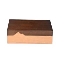 China Handcrafted Wooden Jewelry Box with Carved Groove Design, Custom Wholesale Wood Jewellery Gift Box for sale
