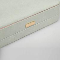China Soft Microfiber Suede Jewelry Gift Box for Necklaces, Custom Wholesale Necklace Packaging Box for sale