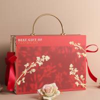 China Luxurious Metal Handle Matt Printed Wedding Gift Box Manufacturer Wholesale for sale