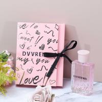 China Manufacturer Custom Pink Perfume Packaging Box With Hot Stamping Logo for sale