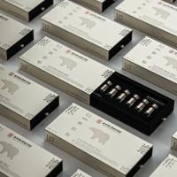 China Custom Flip Top Silver Cardboard Cosmetic Gift Set Box Wholesale Manufacturer for sale