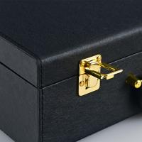 China Personalized PU Leather Wine Gift Box With Handle Wholesale Manufacturer for sale