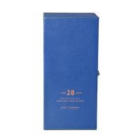 China Personalized PU Leather Wine Gift Box With Handle Wholesale Manufacturer for sale