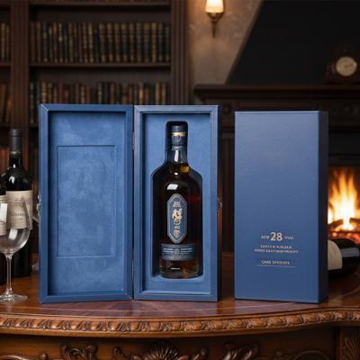 China Personalized PU Leather Wine Gift Box With Handle Wholesale Manufacturer for sale