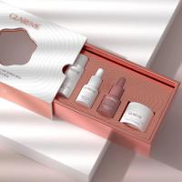 China Custom Luxury Frosted Cosmetic Gift Box Flip Top Skincare Lyophilized Powder Packaging Wholesale for sale