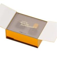 China Custom Double Door Hot Stamping Cosmetic Perfume Gift Box With Logo for sale