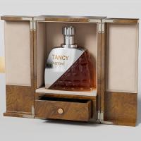 China Luxury Double Door Wooden Liquor Gift Box With Drawer Whiskey Brandy Box Wholesale for sale