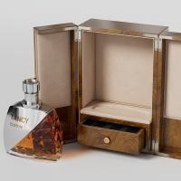 China Luxury Double Door Wooden Liquor Gift Box With Drawer Whiskey Brandy Box Wholesale for sale