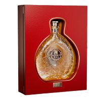 China Red Leatherette XO Brandy Gift Box Luxury Single Spirit Bottle Packaging Wholesale for sale