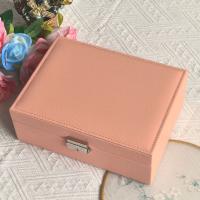 China Multi Layer Leather Jewelry Box Luxury Necklace Earring Storage Organizer Wholesale for sale