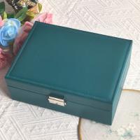 China Multi Layer Leather Jewelry Box Luxury Necklace Earring Storage Organizer Wholesale for sale