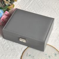 China Multi Layer Leather Jewelry Box Luxury Necklace Earring Storage Organizer Wholesale for sale