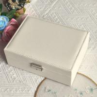 China Multi Layer Leather Jewelry Box Luxury Necklace Earring Storage Organizer Wholesale for sale
