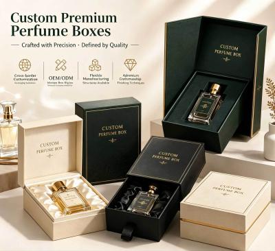 China Custom Book Style Perfume Gift Box Luxury Printed Cosmetic Packaging Box Wholesale for sale