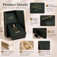 China Custom Book Style Perfume Gift Box Luxury Printed Cosmetic Packaging Box Wholesale for sale