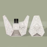 China Custom Irregular Double Door Perfume Box Laser Cut Pattern Luxury Perfume Gift Box Wholesale for sale