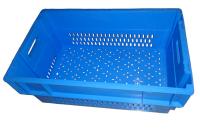 China Retroflected Inserting Plastic Euro Stacking Container 600x400x300mm Vegetable Transportation for sale