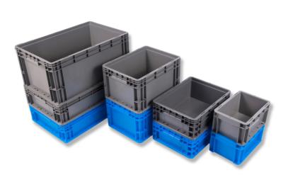 China HDPE Heavy Duty Euro Stacking Containers Plastic Turnover Box 1200x800mm for sale