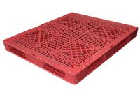 China Food Grade Anti Slip HDPE Plastic Pallet Euro Type Flat Top 1200x800mm 1500kg for sale