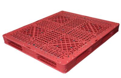 China Food Grade Anti Slip HDPE Plastic Pallet Euro Type Flat Top 1200x800mm 1500kg for sale