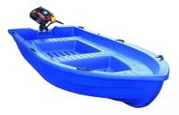 China Double Deck 4m PE Plastic Rowing Boat 1250kg Capacity 15hp Max Power for sale