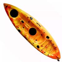 China Fibreglass Speed Plastic Rowing Boat Composite Frontier Kayak for sale