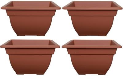 China 6 Inch Plastic Nursery Pots for Seedlings 20 Pack Sturdy Reusable Planters with Drainage Holes for sale
