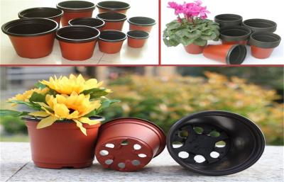 China 1.5 Gallon Round Plant Flowerpot 195mm Top Diameter Horticultural Pot with Base for sale