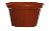 China Plastic 7 Gallon Plant Pots Horticultural Cylindrical Durable Resin Flowerpot for sale