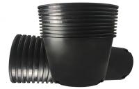 China Plastic Horticultural Plant Pots 50x15x19cm with Drainage Hole and Tray for Outdoor Vegetables for sale