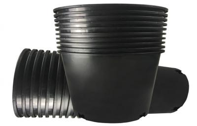China Plastic Horticultural Plant Pots 50x15x19cm with Drainage Hole and Tray for Outdoor Vegetables for sale