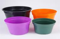 China Soft Plastic Horticultural Plant Pots 6 Inch 15 Pcs with Trays for Seedling Hydroponic Growing for sale