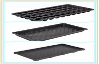 China PP Seedling Germination Trays 128 Cells with Drain Holes for Nursery Planting for sale