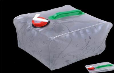 China Food Grade HDPE 20L 5 Gallon Foldable Jerry Can Camping Water Container for sale