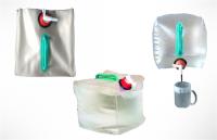 China LDPE Flexible Camping 10L Water Jerry Can Cubitainer Bag Food Grade BPA Free for sale