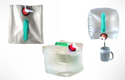 China LDPE Flexible Camping 10L Water Jerry Can Cubitainer Bag Food Grade BPA Free for sale