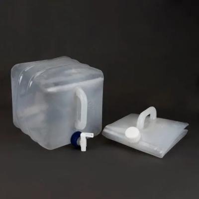 China Collapsible Jerry Can 5L LDPE Foldable Water Container with Top Handle for Outdoor Disaster Relief for sale