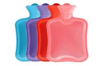China 2000ml PVC Rubber Hot Water Bottle Winter Foot Hand Warmer Non-Slip Textured for sale