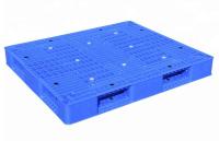 China Nine Foot Blow Molding Recycled Plastic Pallet Nestable HDPE 1100x1100mm for sale