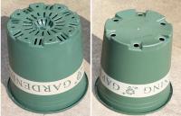 China 1-7 Gallon Round Green Plastic Plant Pots for Nursery Horticulture Gardening for sale
