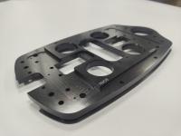 China CNC Machined 6061-T6 Aluminum Alloy Mounting Base Plate with Black Anodizing and ±0.01mm Dimensional Tolerance for Precision Equipment for sale