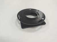 China CNC Machined 6061-T6 Aluminum Alloy Rotary Mounting Flange with 5-axis Precision and Black Anodized Finish for sale