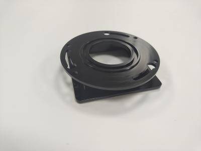 China CNC Machined 6061-T6 Aluminum Alloy Rotary Mounting Flange with 5-axis Precision and Black Anodized Finish for sale