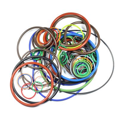 China Custom NBR FKM FFKM O-Ring Seals 20-90 Shore A Rubber Gaskets for Automotive for sale