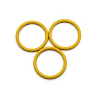 China Yellow Silicone FKM NBR Rubber O Ring Compression Moulded Seals -20C to 260C for sale