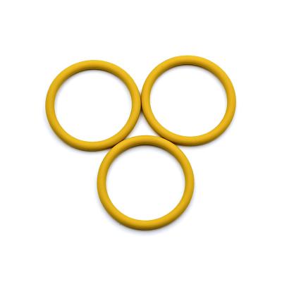 China Yellow Silicone FKM NBR Rubber O Ring Compression Moulded Seals -20C to 260C for sale
