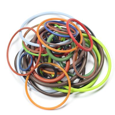 China AS568 Metric JIS O Rings Seal FKM BUNA NBR Colored Rubber O Ring 20-90 Shore A for sale