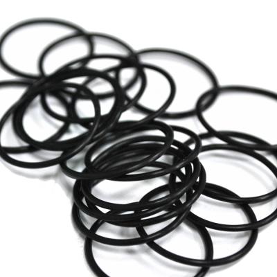China Black FKM O Rings 70 Shore A Glossy Round Rubber Seal NBR 55 Shore Industrial Gasket for sale
